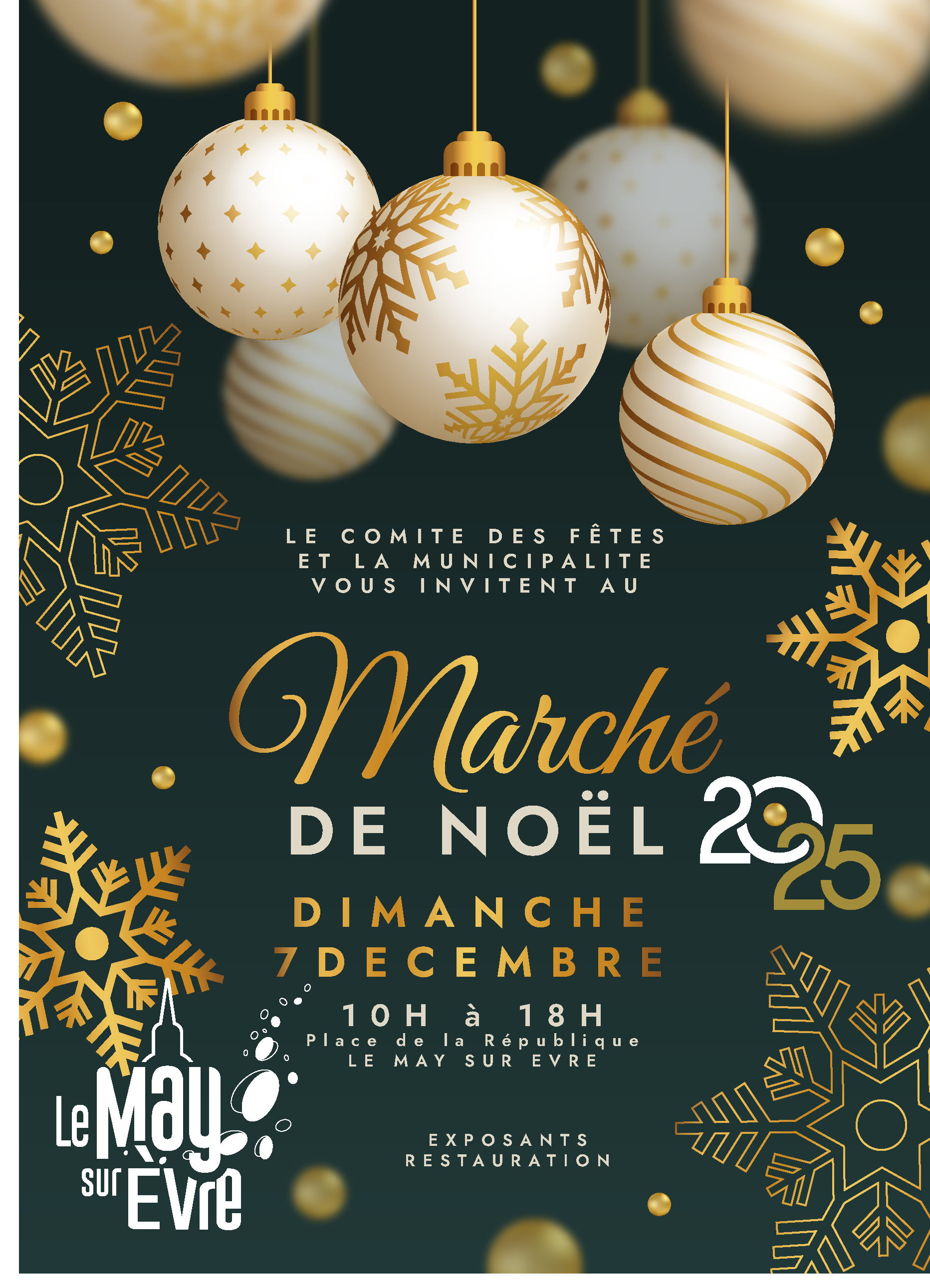 4ème Marché de Noël, Market, LE MAY SUR EVRE | English Version