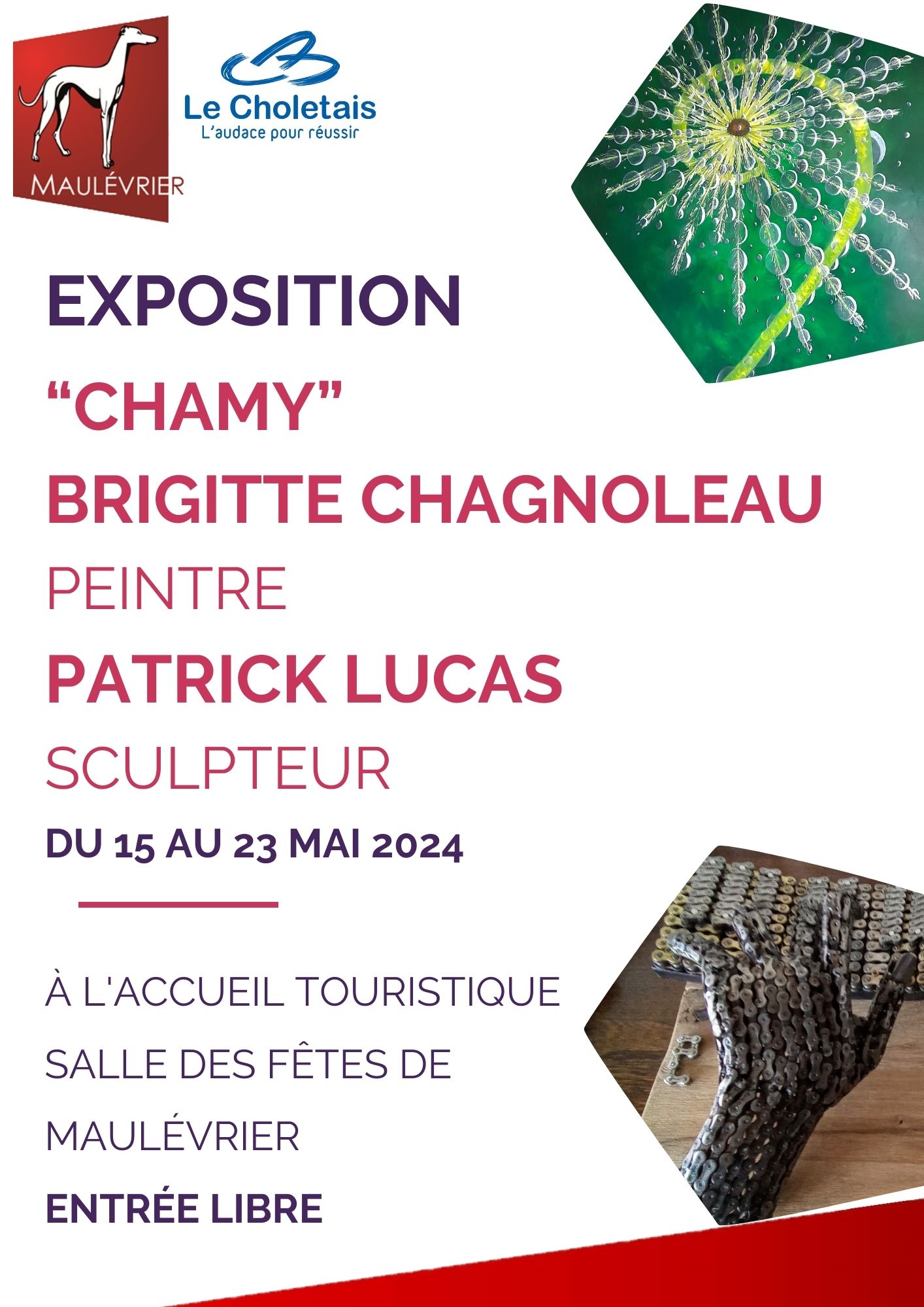 Exposition de Brigitte CHAGNOLEAU, peintre et de Patrick LUCAS ...