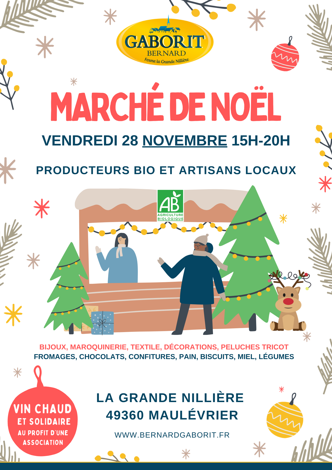 Marché de Noël GABORIT, Marché à MAULEVRIER