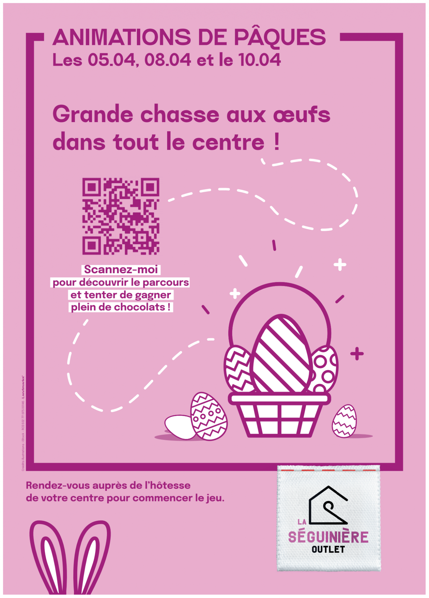 LA SEGUINIERE OUTLET : CHASSE AUX PÂQUES - © La Séguinière Outlet