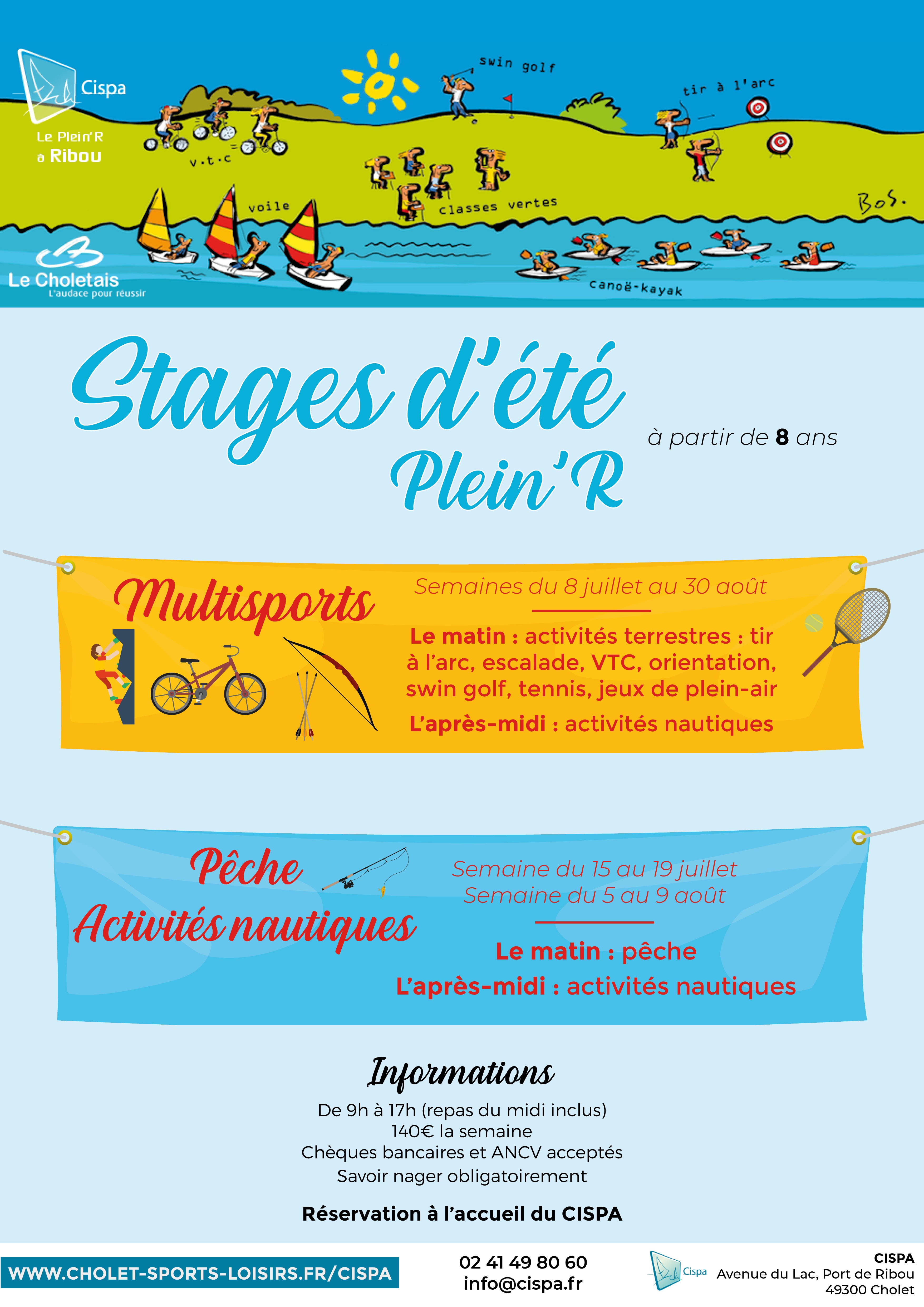 Centre d'Initiation aux Sports de Plein Air, Canoë / kayak, Escalade, à ...